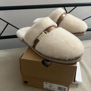 UGG | Shoes | New Ugg Dalla Cream Sheepskin Slippers | Poshmark